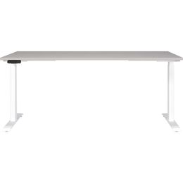 Germania Schreibtisch &raquo;Jet&laquo; moderne Farbvariationen, Breite 120/140/160/180 cm, Made in Germany braun B/H/T: 180cm x 72cm x 80cm, Gestellfarbe wei&szlig;