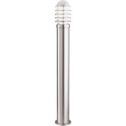 Searchlight Au&szlig;en-Stehlampe &raquo;Louvre Au&szlig;enwandleuchte - Edelstahl und Polycarbonat&laquo; E27 1 Stk. silber H: 90cm, 1 Stk.
