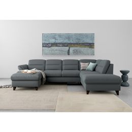 Sit & More sit&more Wohnlandschaft &raquo;Mellum U-Form&laquo; Federkern, wahlweise mit Schlaffunktion, Stauraum und Armteilfunktion grau 100% Polyester B/H/T: 306cm x 87cm 