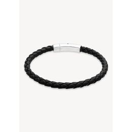 s.Oliver Herren s.Oliver Armband 22cm, Edelstahl Leder