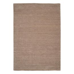 OCI DIE TEPPICHMARKE Wollteppich &raquo;SAMBIA&laquo; rechteckig 16 mm H&ouml;he reine Wolle, Handloom, hochwertig verarbeitet, nat&uuml;rlich warm braun Schurwolle B : 