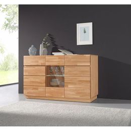 Home Affaire Sideboard &raquo;Laima&laquo; Kommode, Breite 140 cm, teilmassiv, FSC -zertifiziert braun FSC -zertifizierter Holzwerkstoff B/H/T: 90cm x 83cm x 38cm