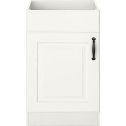 Wiho-K&uuml;chen wiho K&uuml;chen Sp&uuml;lenschrank &raquo;Erla&laquo; 50 cm breit mit Kassettenfront, ohne Arbeitsplatte wei&szlig; B/H/T: 50cm x 82cm x 57cm, T&uuml;ren: 1 Stk.
