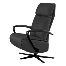W.Schillig Relaxsessel &raquo;rumbaa&laquo; wahlweise mit Doppelmotor, in Gr&ouml;&szlig;en S, M & L, mit 5-Sternfu&szlig; grau Stoff S37 (100% Polyester): Luxus-Microfaser in 