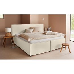 LeGer Home by Lena Gercke Polsterbett &raquo;Isaline&laquo; wahlweise ohne Matratze oder mit 3 Matratzenarten, Kopfteilh&ouml;he 107 cm beige 100% Polyester 