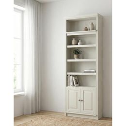 OTTO home B&uuml;cherregal &raquo;mit 2 T&uuml;ren Soeren Regal Aktenregal B/T/H: 80/29/220 cm&laquo; massive Kiefer, FSC -zertifiziert wei&szlig; Massivholz B/H/T: 80cm x 220cm 