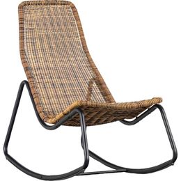 Woood Gartenstuhl &raquo;Tom gecoatetes Rattan mit Metallgestell, H 97 x B 51 x T 95 cm&laquo; () 1 Stk.Verst&auml;rkender Querstrebe, Tragkraft 150 kg, einfach zu 