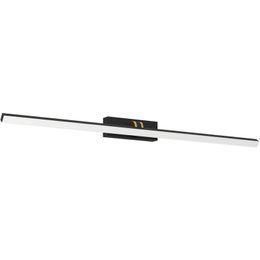 Eglo Spiegelleuchte &raquo;VERDELLO&laquo; LED-Modul 1 Stk. warmwei&szlig; - kaltwei&szlig; Wand-/Deckenleuchte, L60 x B6 x H10,5cm, 5W inkl.CCT schwarz 1, H: 6cm, 1 Stk.