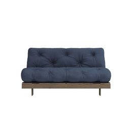 Karup Design Daybett &raquo;Roots Sofa Bed, Schlafsofa,, Bettfunktion, FSC -Massivholz,&laquo; Inkl. Futonmatratze, Made in Europe, langlebig, B: 140 oder 160 cm blau Bezug: 