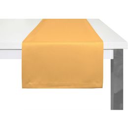 Adam Tischl&auml;ufer &raquo;Uni Collection&laquo; gelb Bio-Baumwolle B/L: 50cm x 150cm, eckig