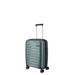 Travelite Herren Travelite Trolley &raquo;AIR BASE Reisekoffer Hartschale&laquo; 43 l 4 Rollen widerstandsf&auml;higes Material und cleverer Innenaufteilung blau B/H/T