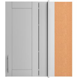 Optifit Eckh&auml;ngeschrank &raquo;Ahus&laquo; Breite 80 x 45 cm grau hellgrau, B/H/T: 80cm x 89,6cm x 45cm, T&uuml;ren: 1 Stk.