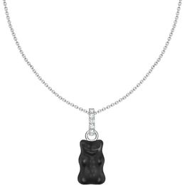 Thomas Sabo Damen Thomas Sabo Kette mit Anh&auml;nger &raquo;Thomas Sabo x HARIBO Schmuck: Kette mit Goldb&auml;r&laquo; mit Kristallglas, Zirkonia (synth.) wei&szlig; 45, Silber