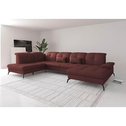 Sit & More sit&more Wohnlandschaft &raquo;Amica, U-Form, inkl. Sitztiefenverstellung und Armteilverstellung&laquo; wahlweise mit Kopfteilverstellung, Schlaffunktion und 