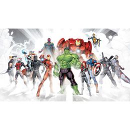 Komar Vliestapete &raquo;Digitaldruck Vlies - Avengers Unite - Gr&ouml;&szlig;e 500 x 280 cm&laquo; bedruckt glatt Kinderzimmer bunt Vlies B/L: 500m x 280m, Rollen: 1