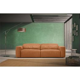 Egoitaliano 2,5-Sitzer &raquo;Beverly, Designsofa mit erstklassigem Sitzkomfort und tollen Details&laquo; Breite 242 cm, verstellbare Kopfteile braun Luxus-Micofaser 