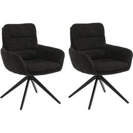 Home Affaire Esszimmerstuhl &raquo;Taragona&laquo; (Set) 2 Stk.mit unterschiedlichen Beingestellen, Holz oder Metall grau Metall B/H/T: 88cm x 63cm, 2 Stk., 2er 