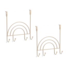 zeller Garderobenleiste Regenbogen Design beige Metall B/H/T: 30cm x 33cm x 8cm