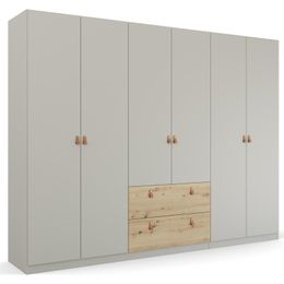 Rauch Dreht&uuml;renschrank &raquo;Kleiderschrank Schrank Garderobe Ankleide HOMEY BY QUADRA SPIN&laquo; Breiten: 181/226/271 cm, H&ouml;he 210 cm, mit cognacbraunen 