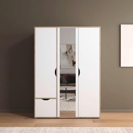 Rauch Dreht&uuml;renschrank &raquo;Kleiderschrank Schrank Garderobe W&auml;scheschrank NARAI mit Schubladen&laquo; in 3 verschiedenen Ausstattungen BASIC/CLASSIC/PREMIUM, 