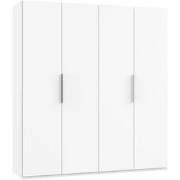 wimex Kleiderschrank &raquo;Level by fresh to go&laquo; ohne Schubladen wei&szlig; B/H/T: 200cm x 216cm x 58cm, T&uuml;ren: 4 Stk.