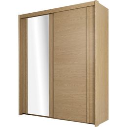 Kleiderschrank &raquo;IZADI&laquo; Viel Stauraum and gut ausgestatttet braun Holzwerkstoff Eiche Rookwood Nachbildung, B/H/T: 187cm x 220cm x 64cm, Schubladen: 0 