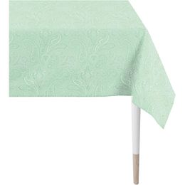 Apelt Tischdecke &raquo;3313 Uni-Basic&laquo; Jacquardgewebe blau Polyester, Viskose B/L: 150cm x 250cm, 1 Stk., rechteckig