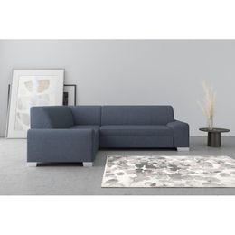 DOMO collection Ecksofa &raquo;Anzio in kubischer Formensprache, flache Armlehnen, L-Form&laquo; Wahlweise mit Bettfunktion und Federkern f&uuml;r hohen Sitzkomfort 