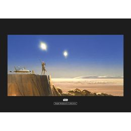 Komar Bild &raquo;Star Wars Classic RMQ Mos Eisley Edge&laquo; Star Wars 1 Stk. tlg. Wandbild zur Dekoration im Kinderzimmer - ohne Rahmen bunt Holz, Papier B/H/T: 70cm