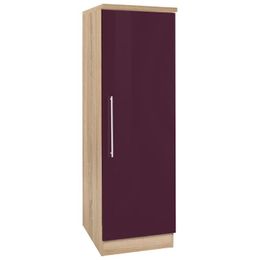 KOCHSTATION Seitenschrank &raquo;KS-Samos&laquo; 50 cm breit lila eichefarben sonoma, B/H/T: 50cm x 165cm x 60cm, T&uuml;ren: 1 Stk.