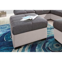 COTTA Hocker &raquo;Speedway&laquo; Edles Flachgewebe ( 100% Polyester ) / Feine Struktur ( 100% Polyester );Kunstleder SOFTLUX / Luxus-Microfaser ( 100% 