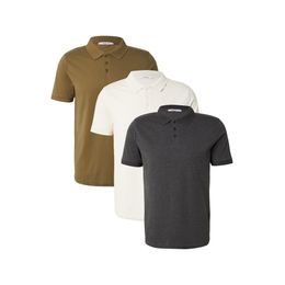 ABOUT YOU Poloshirt 'Kilian' Herren Gr&ouml;&szlig;e XL ecru / nachtblau / oliv