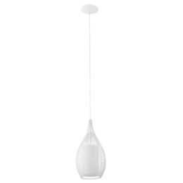 Eglo H&auml;ngeleuchte &raquo;RAZONI&laquo; E27 1 Stk. H&auml;ngeleuchte, H130 x &Oslash;19 cm, Vintage, Industrial, 1X60W exkl. wei&szlig; 1, &Oslash; 19cm H: 130cm, 1 Stk.
