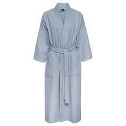 Vivance Dreams By Lascana Damen Vivance Dreams by Lascana Bademantel aus weichem Waffelpiqu&eacute; blau M/36 (38)