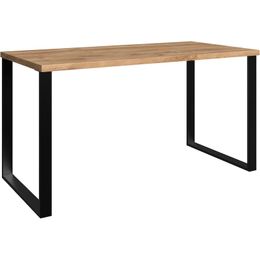 wimex Schreibtisch &raquo;Texel in der Breite 140cm&laquo; Metallgestell braun B/H/T: 140cm x 75cm x 70cm