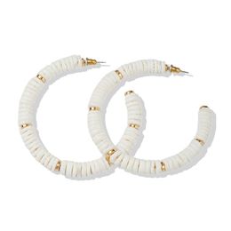 Firetti Damen Paar Creolen &raquo;Schmuck Geschenk Kupfer Ohrschmuck Ohrringe&laquo; Made in Germany - mit Muschelperle wei&szlig; 7mm, Kupfer Perlen