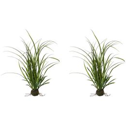 Creativ green Kunstgras &raquo;Wiesengras im Ballen&laquo; gr&uuml;n Obermaterial: 100% Polyethylen B/H/L: 15cm x 53cm x 15cm, 2 Stk.