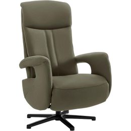 Die PlanBar Relaxsessel &raquo;MP-RS18073&laquo; 360&deg; drehbar, inkl. man. Kopfpolsterverstellung u. Relax-Funktion beige 100% Polyester Flachgewebe, Relaxfunktion