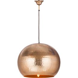 Kayoom H&auml;ngeleuchte &raquo;Fabricia&laquo; E27 1 Stk. Metall-H&auml;ngeleuchte im Industrial-Style, handgefertigt in Glockenform gold 1, &Oslash; 47cm H: 35cm, 1 Stk.