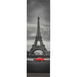 KOCHSTATION Vorratsschrank &raquo;KS-Paris&laquo; 60 cm breit, 200 cm hoch, viel Stauraum, mit hochwertigem Digitaldruck grau graphit, B/H/T: 60cm x 200cm x 60cm,