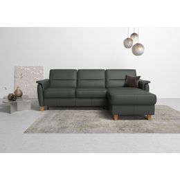Home Affaire Ecksofa &raquo;Palmera L-Form, B: 244 cm - OTTO. Verl&auml;ssliche Qualit&auml;t.&laquo; optional Schlaffunktion & Bettkasten, Federkern grau Luxus-Microfaser 