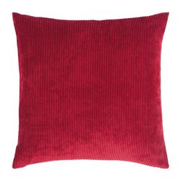 Pad Dekokissen &raquo;CASUAL&laquo; Made in Europe rot Polyacryl, Polyester B/L: 50cm x 50cm, 1 Stk.
