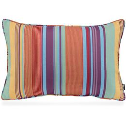 HOCK Dekokissen &raquo;Milane&laquo; mit Streifen, Kissenh&uuml;lle mit F&uuml;llung, 1 St&uuml;ck bunt Baumwolle, Polyester B/L: 40cm x 60cm, 1 Stk.