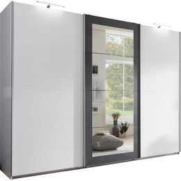 wimex Schwebet&uuml;renschrank &raquo;Minden&laquo; mit Spiegel wei&szlig; B/H/T: 270cm x 210cm x 65cm, T&uuml;ren: 3 Stk.