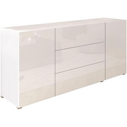 Home Affaire Sideboard &raquo;BERLIN&laquo; Moderne grifflose Kommode Breite 150 cm, 4 Schubk&auml;sten/ 2 T&uuml;ren wei&szlig; B/H/T: 150cm x 68cm x 39cm, 3 Stk., 2 Stk.