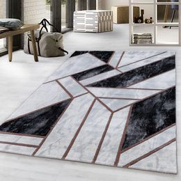 Ayyildiz Teppiche Teppich &raquo;NAXOS 3817&laquo; rechteckig 12 mm H&ouml;he Wohnzimmer braun Polypropylen (PP) B : 140cm 1 Stk., 12mm, L: 200cm