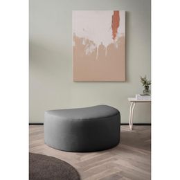 LeGer Home by Lena Gercke Hocker &raquo;ISALIE Samtoptik, passend zur Serie ISALIE&laquo; gepolstert, kombinierbar mit XXL-Sessel ISALIE grau B/H/T: 94cm x 45cm x