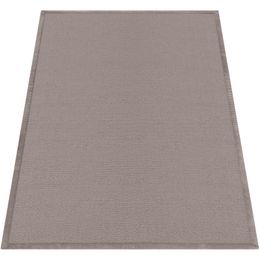 Paco Home Teppich &raquo;Tatami 475&laquo; rechteckig 24 mm H&ouml;he Kurzflor, Uni-Farben, mit Memory Foam, waschbar beige Polyester B : 160cm 1 Stk., 24mm, L: 220cm