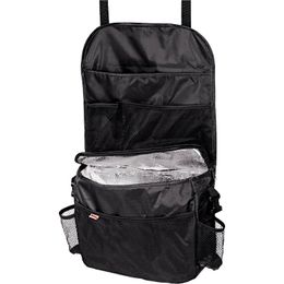 Hama Auto-R&uuml;ckenlehnentasche &raquo;Automotive Organizer mit Iso-Fach, Schwarz Auto-Organizer&laquo; schwarz Polyester Ideal f&uuml;r lange Autofahrten mit Kindern - alles 