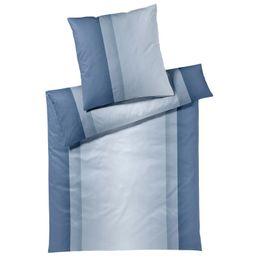 Elegante Bettw&auml;sche &raquo;Silhouette&laquo; 2 Stk. angenehmes Hautgef&uuml;hl blau Jersey, Obermaterial: 100% Baumwolle B/L: 135cm x 200cm, 1 Stk., 1 Stk., Jersey, B/L: 80cm x